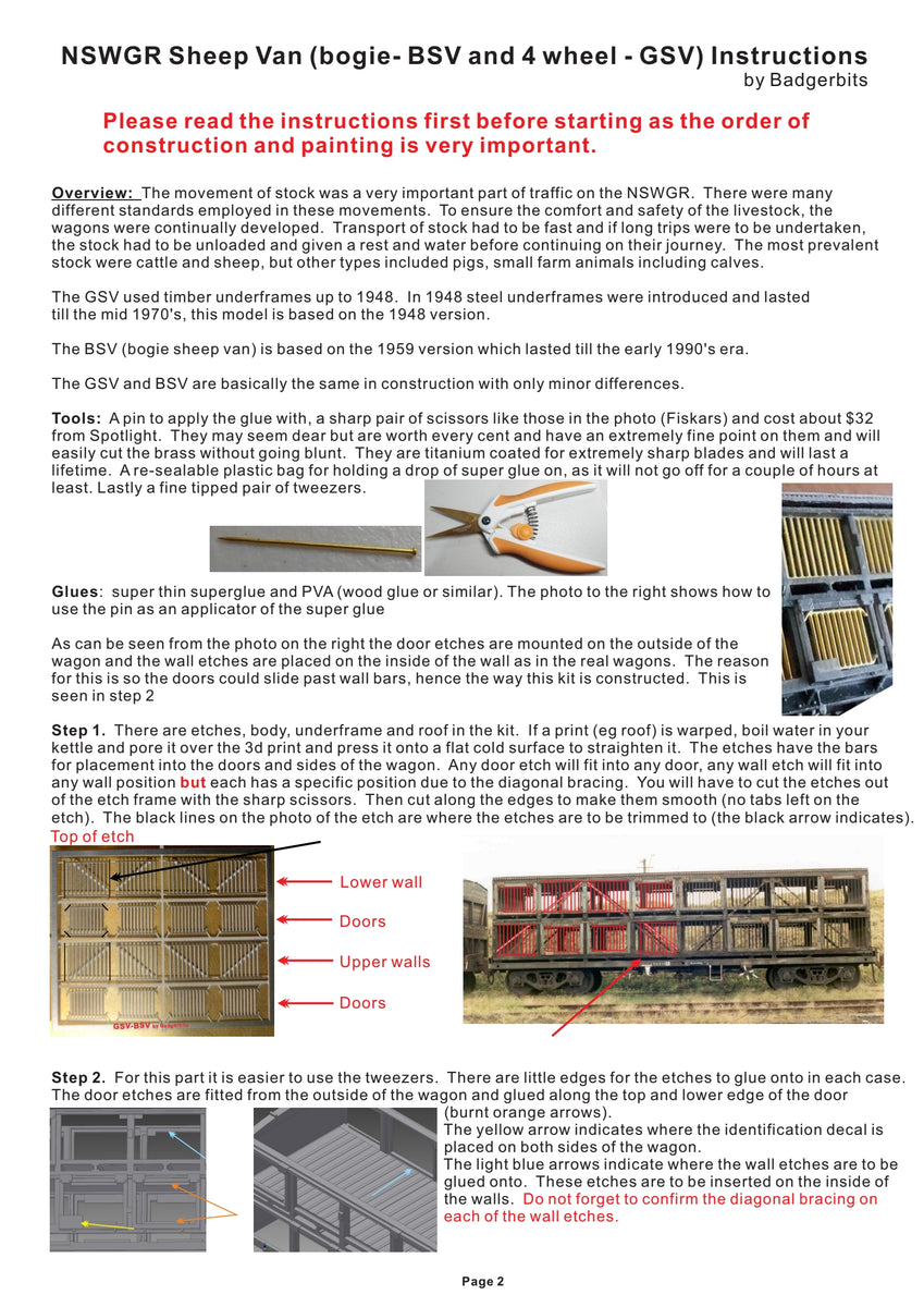 NSWGR GSV 4-wheel sheep wagon – Gopher Models & Badgerbits